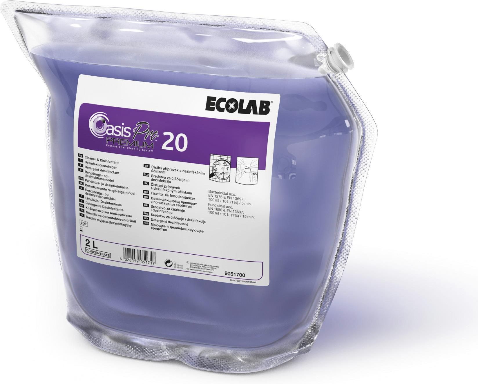 Ecolab Środek Myjąco-Dezynfekcyjny 2 L Oasis Pro Premium (9051700 ...