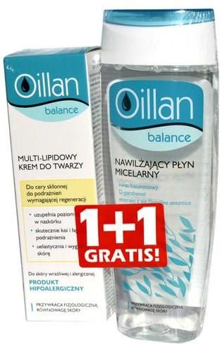 Oillan Balance Krem multi-lipidowy do twarzy 40ml + Płyn micelarny ...