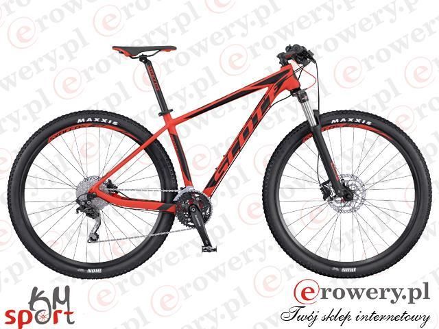 Rower Scott Scale 770 Czerwony Czarny 2016 - Rowery Górskie Męskie ...