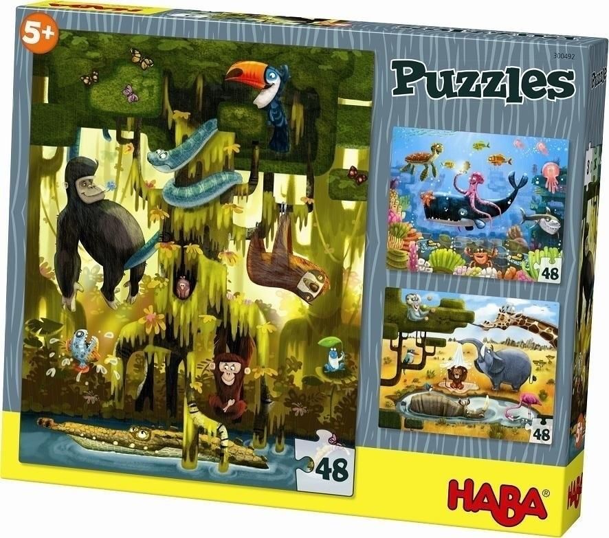 Haba Puzzle Zwierzęta Świata (HB300492) - Ceny i opinie - Ceneo.pl