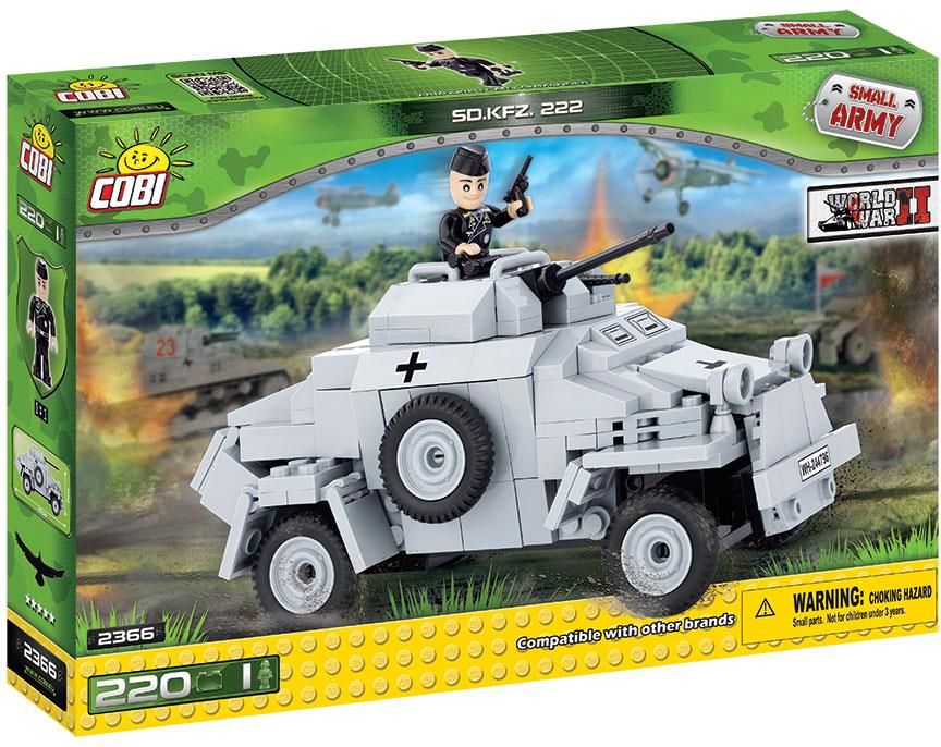 Cobi Mała Armia WW2 Sd.Kfz.222 - lekki wóz rozpoznawczy (2366) - ceny i ...