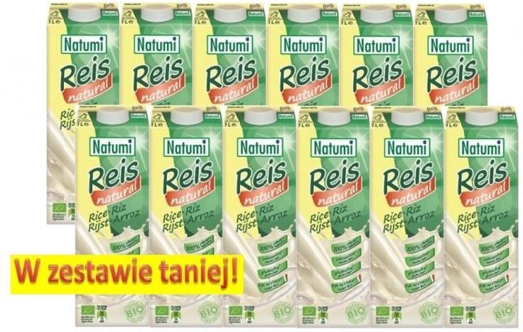 Natumi Napój ryżowy 12 sztuk x 1 l - Ceny i opinie - Ceneo.pl
