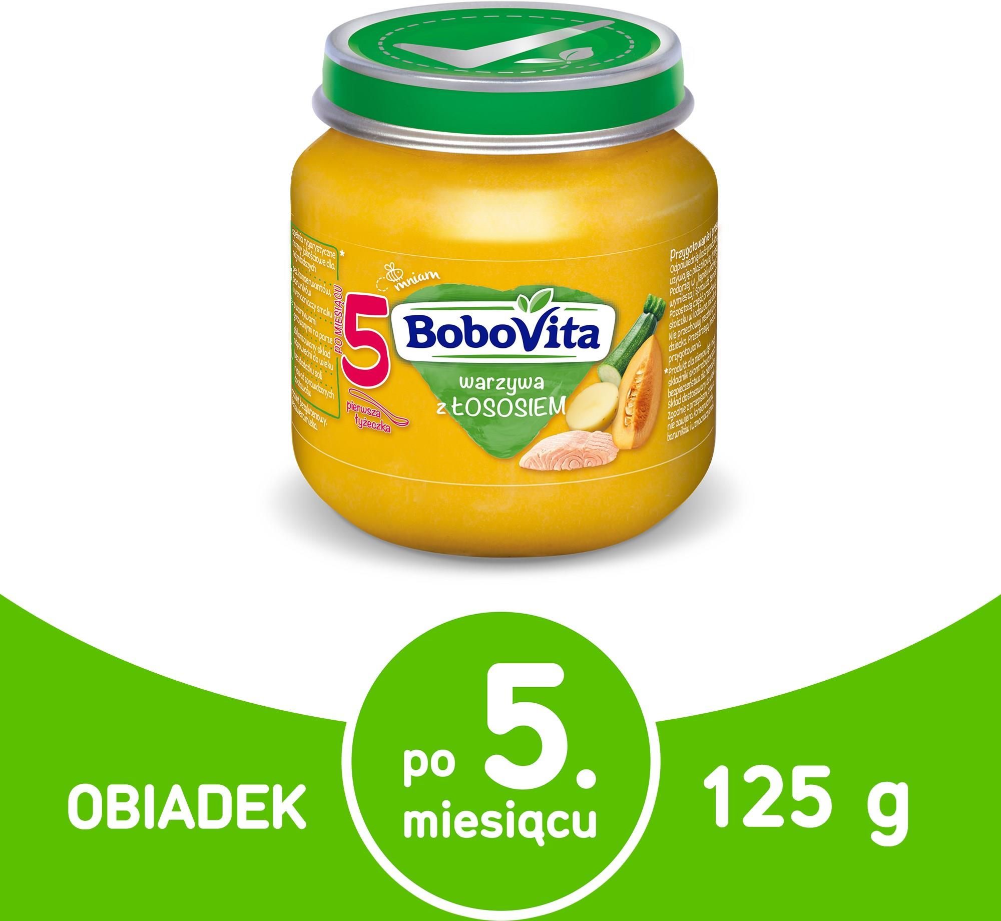 Bobovita Warzywa Z Łososiem Po 5 Miesiącu 125G - Ceny i opinie - Ceneo.pl