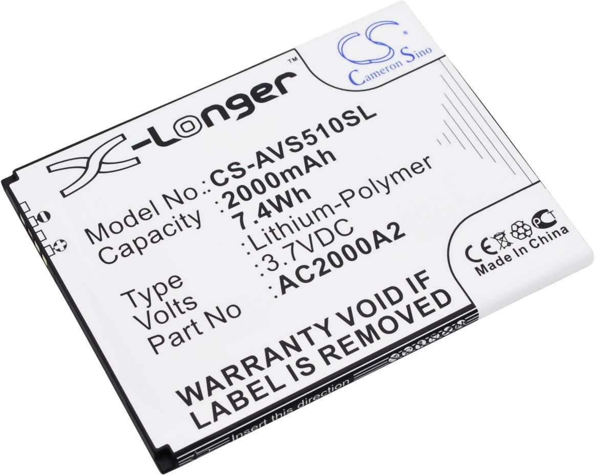 Bateria Cameron Sino Archos 50c Oxygen / AC2000A2 2000mAh 7.40Wh Li-Polymer 3.7V (csavs510sl ...