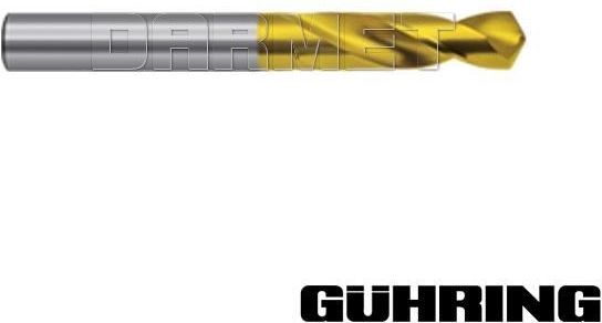 Wiertło Guhring Wiertło kręte krótkie z chwytem walcowym SuperLine 1,6mm HSCO TiN (5520 ...