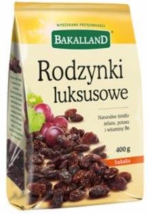 BAKALLAND RODZYNKI LUKSUSOWE 400 G - Ceny i opinie - Ceneo.pl