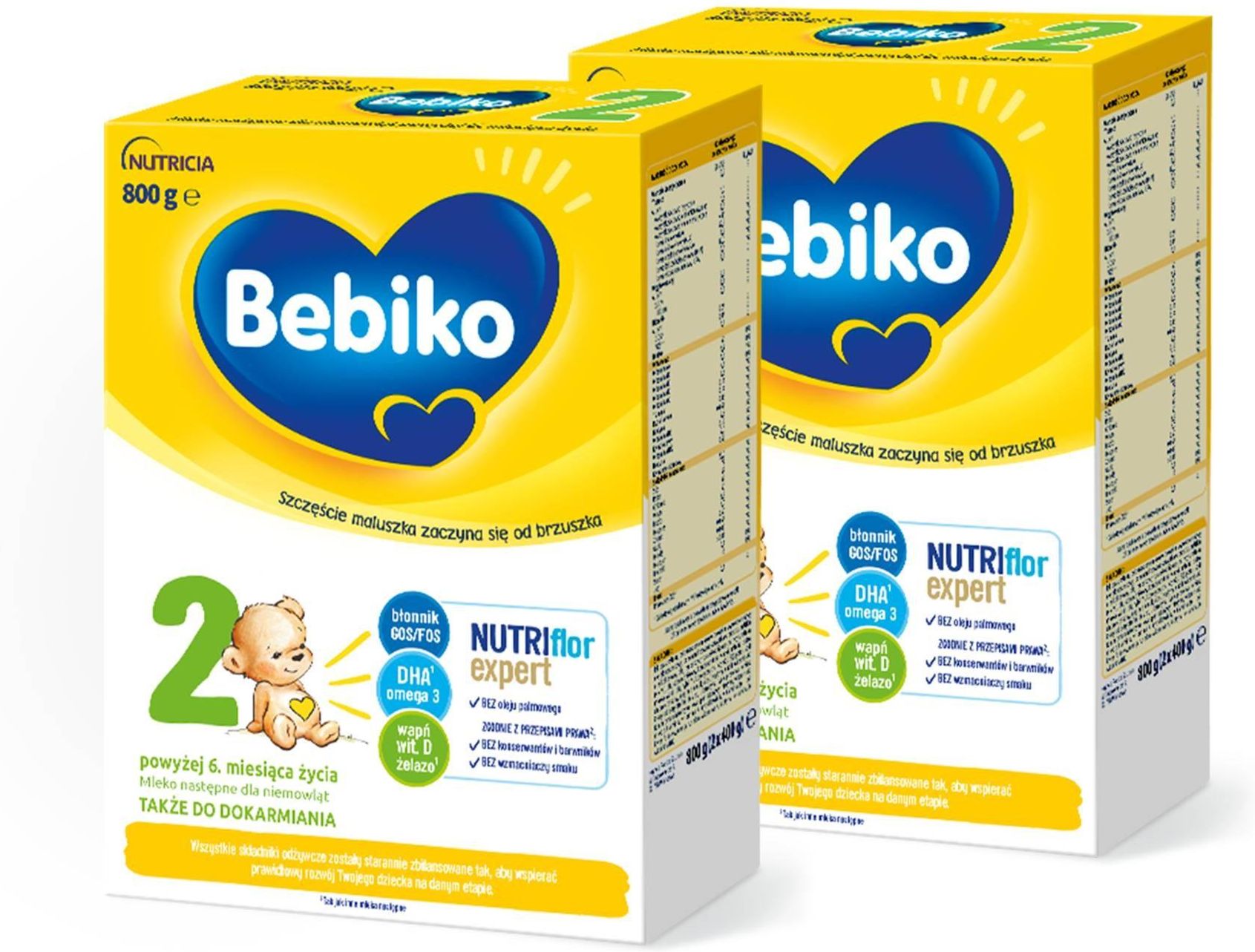 Bebiko 2 Nutriflor Plus 2X800G - Ceny i opinie - Ceneo.pl