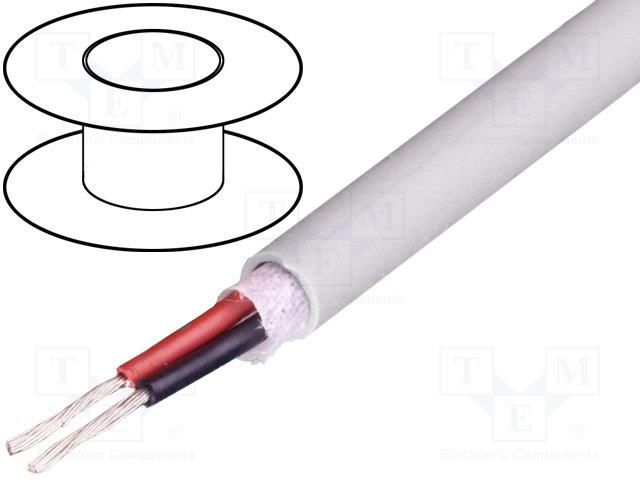 Alpha Wire linka Cu 2x28AWG ciemnoszary MPPE EcoCable Mini 300V ...