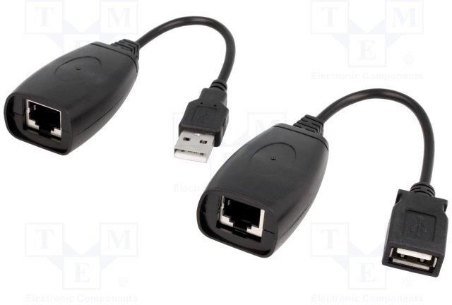 Goobay Repeater USB RJ45 gniazdo, USB A gniazdo USB 1.1,USB 2.0 (93321 ...