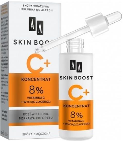 Serum do twarzy AA Skin Boost koncentrat 8% witamina C + wyciąg z ...