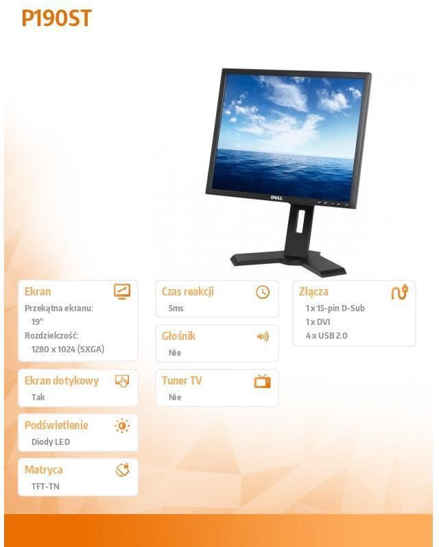 Monitor Dell 19 P190ST - Opinie i ceny na Ceneo.pl