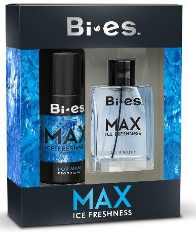 Bi-Es Max Ice Freshness Woda Toaletowa 100ml + Dezodorant 150ml ...