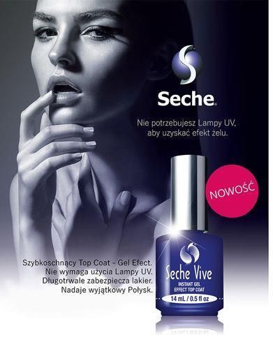 Seche Vive Instant Gel Effect Top Coat Top Coat do Paznokci 14ml ...