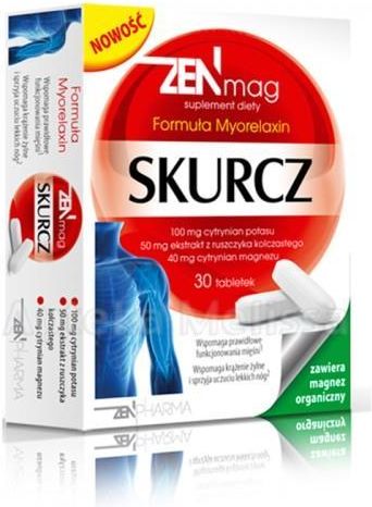 Zen Mag Skurcz tabl.powl. 30 tabl. - Opinie i ceny na Ceneo.pl