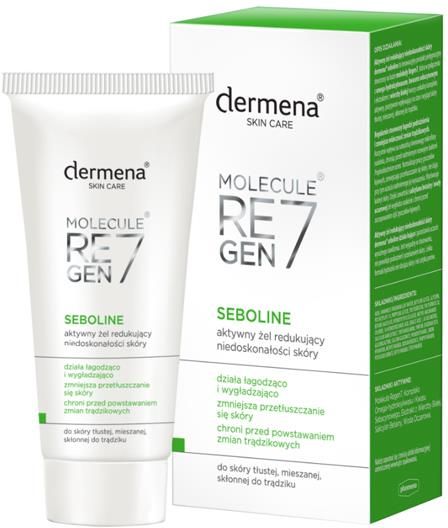 Dermena Seboline żel aktywny 50ml - Opinie i ceny na Ceneo.pl