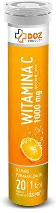 DOZ Witamina C 1000mg musujące 20 tabl. - Opinie i ceny na Ceneo.pl