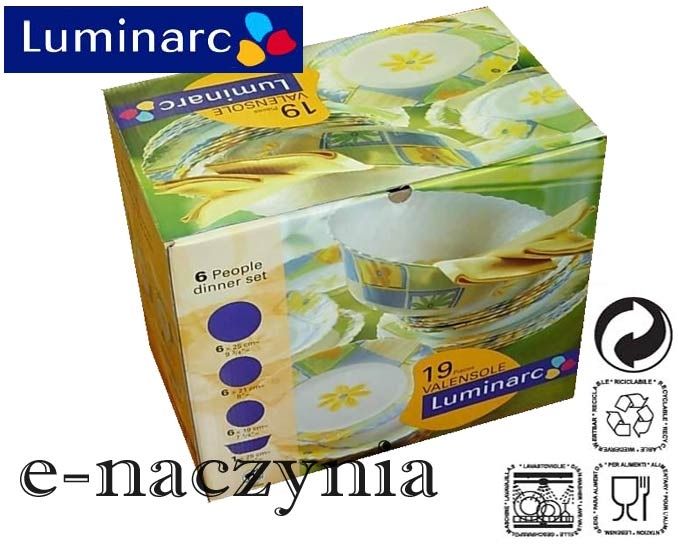 Luminarc serwis obiadowy valensole 6 os 19 el - Opinie i atrakcyjne ...