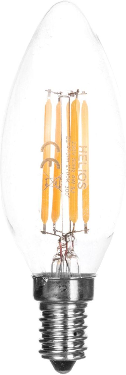 Helios Led Filament Świecowa 230V 4W E14 470Lm C35 2700K 25000H Led ...