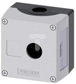 Siemens Obudowa kasety 1-otworowa 22mm czarno-szara M20 IP69k Sirius ACT 3SU1801-0AA00-0AB1 ...