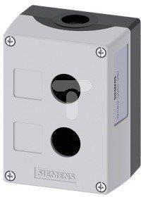Siemens Obudowa kasety 2-otworowa 22mm czarno-szara M20 IP69k Sirius ACT 3SU1802-0AA00-0AB1 ...