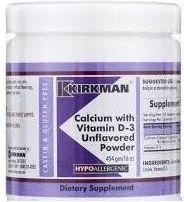 Kirkman Calcium with Vitamin D3 powder unflavored 454g - Opinie i ceny ...