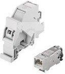 Gniazdo elektryczne Lapp Kabel Adapter z gniazdem RJ45 kat.6A na szynę ...