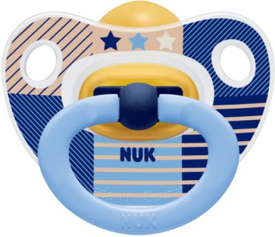 Nuk Smoczek Uspokajający Lateksowy Happy Kids 0-6M Niebieski Uchwyt 725739 - Ceny i opinie ...
