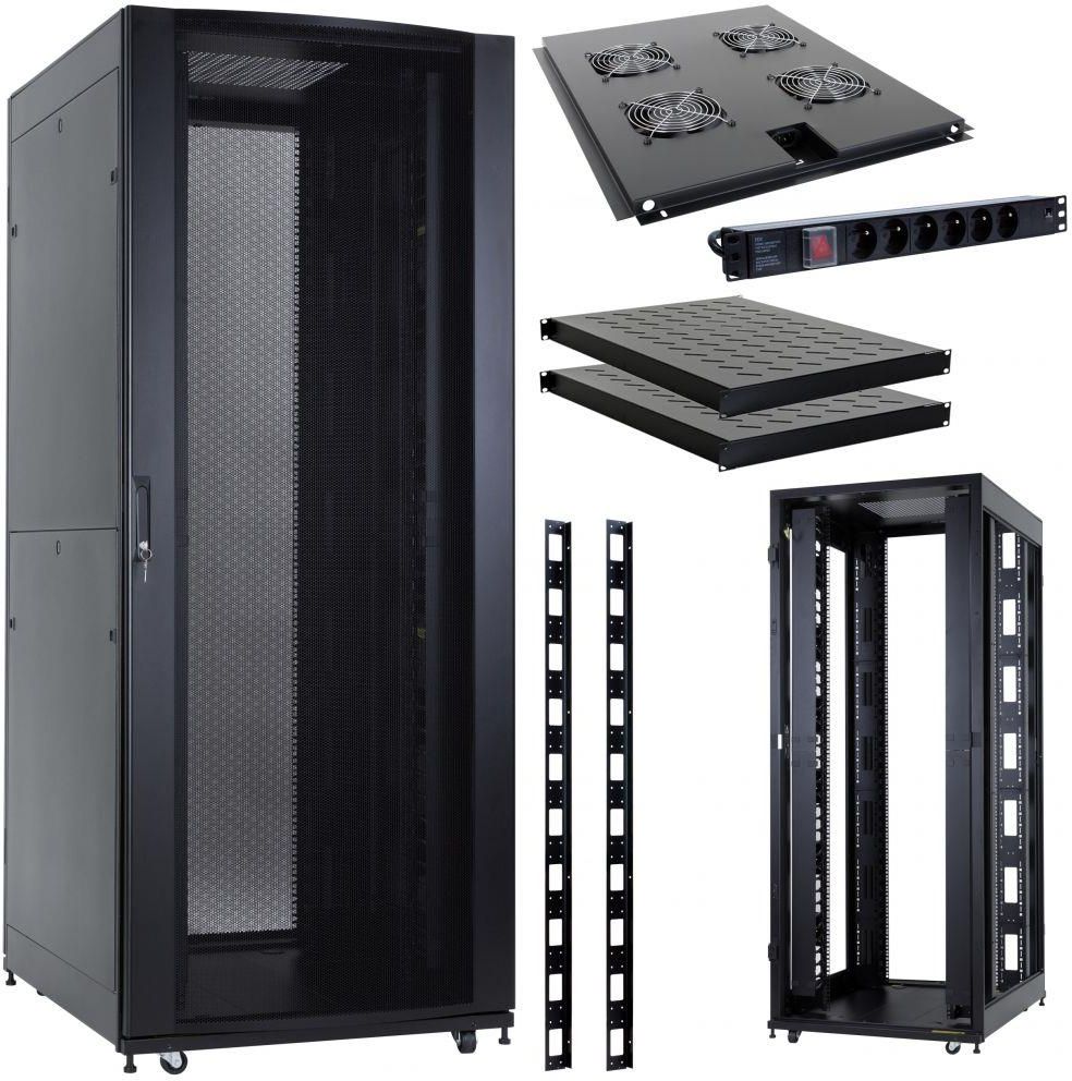 Linkbasic 42U 600x800mm szafa szybkiego montażu RACK 19'' czarna ...