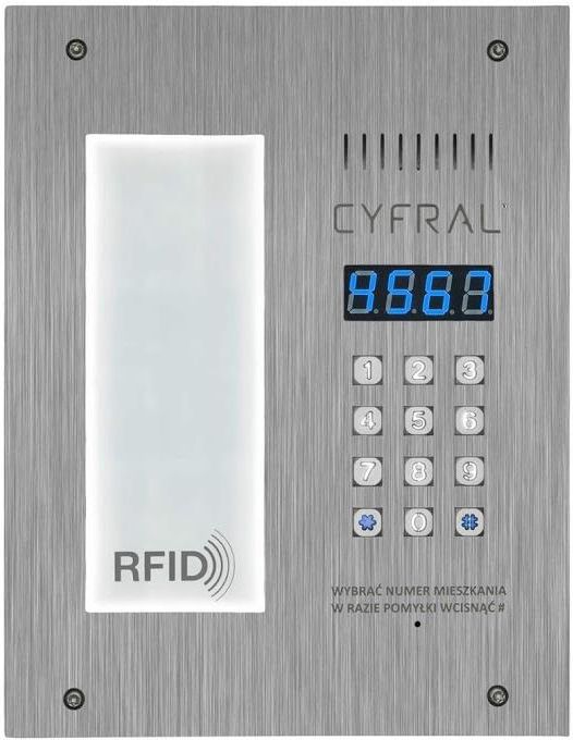 Domofon Eura-Tech Panel Cyfrowy Cyfral Pc-3000Re Lm Ze Integrowaną ...