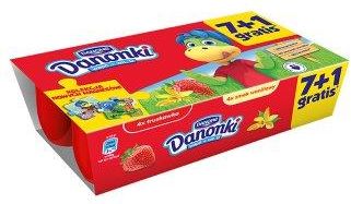 Danone Danonki truskawka smak waniliowy Twarożek 400 g - Ceny i opinie ...
