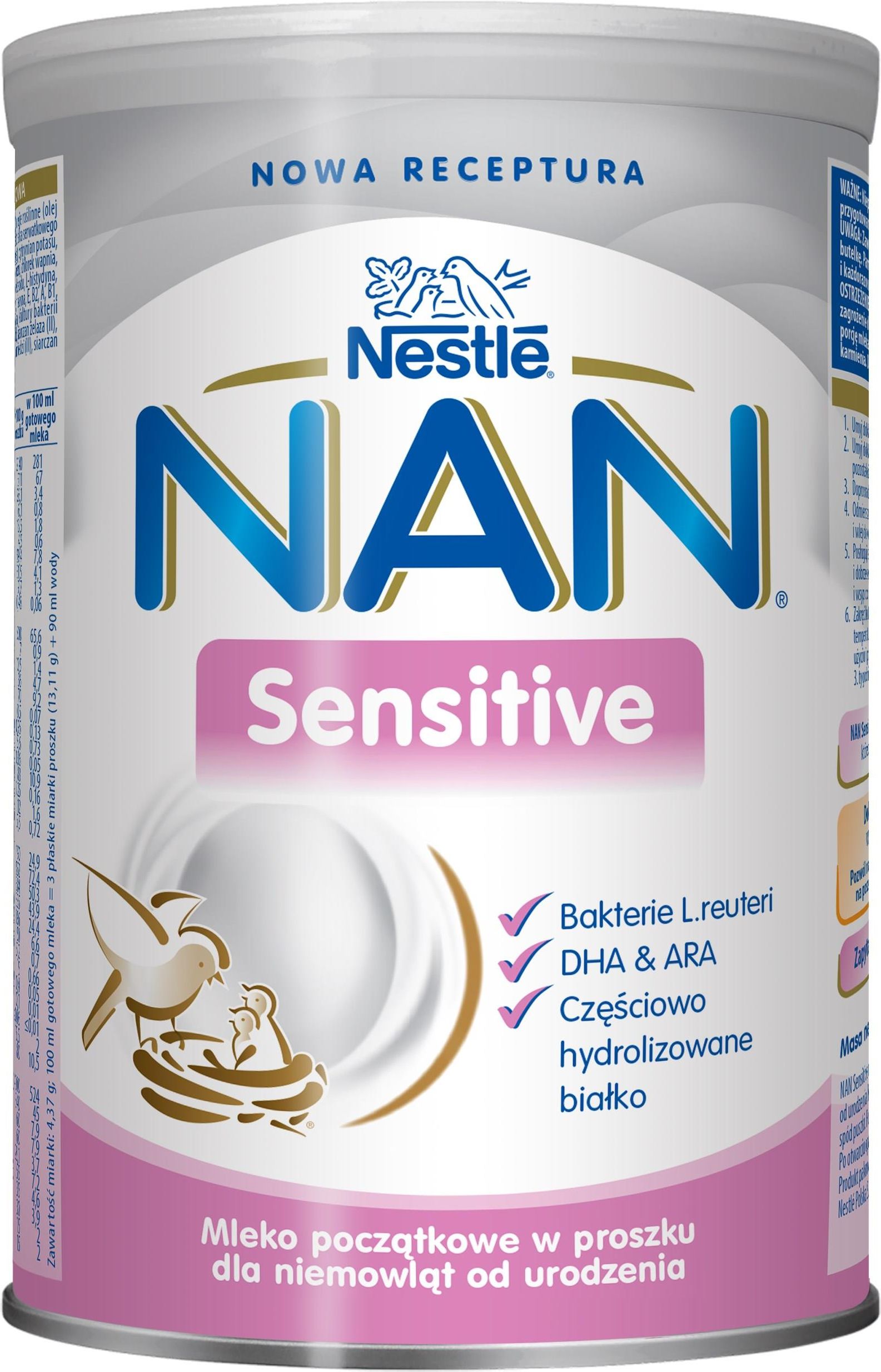 NESTLE NAN Expert Pro Sensitive Mleko Początkowe dla niemowląt od ...