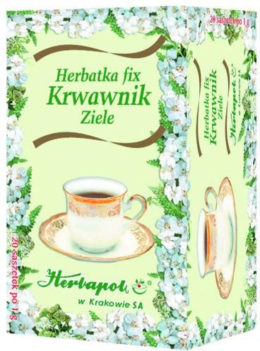 Herbapol Herbatka fix krwawnik ziele 20 sasz. - Opinie i ceny na Ceneo.pl