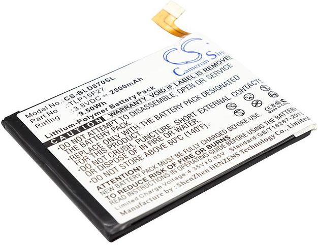 Bateria Cameron Sino Blu D870U / Tlp15F27 2500Mah 9.50Wh Li-Polymer 3.8V (CSBLD870SL) - Opinie i ...