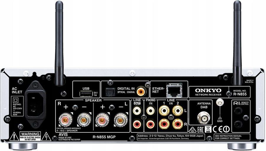 Amplituner Onkyo R-N855 srebrny - Opinie i ceny na Ceneo.pl