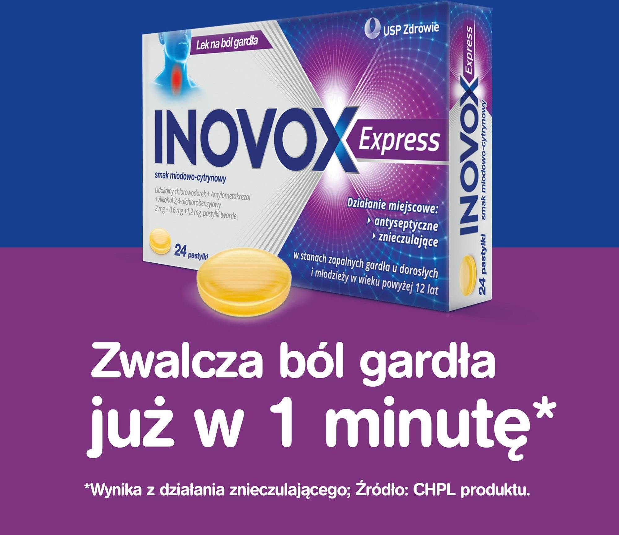 Inovox Express miodowo-cytrynowy 24 past. do ssania - Opinie i ceny na ...
