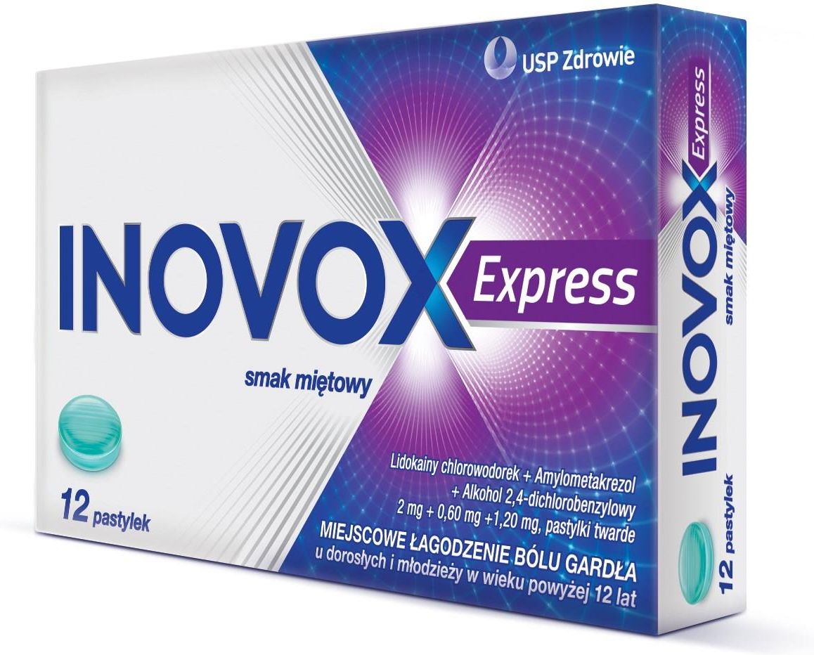 Inovox Express Mięta 12 Pastylek - Opinie i ceny na Ceneo.pl
