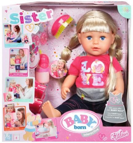 Lalka Baby Born Lalka Interaktywna Siostrzyczka 820704 - Ceny i opinie ...