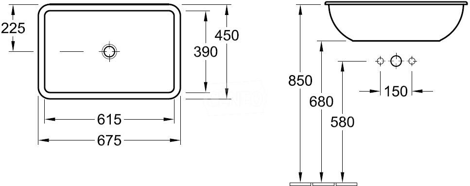 Umywalka Villeroy&Boch Loop & Friends 67x45 614520R1 - Opinie i ceny na ...