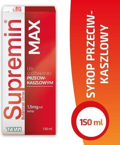 Supremin Max 1,5Mg/Ml Syrop 150Ml - Opinie i ceny na Ceneo.pl