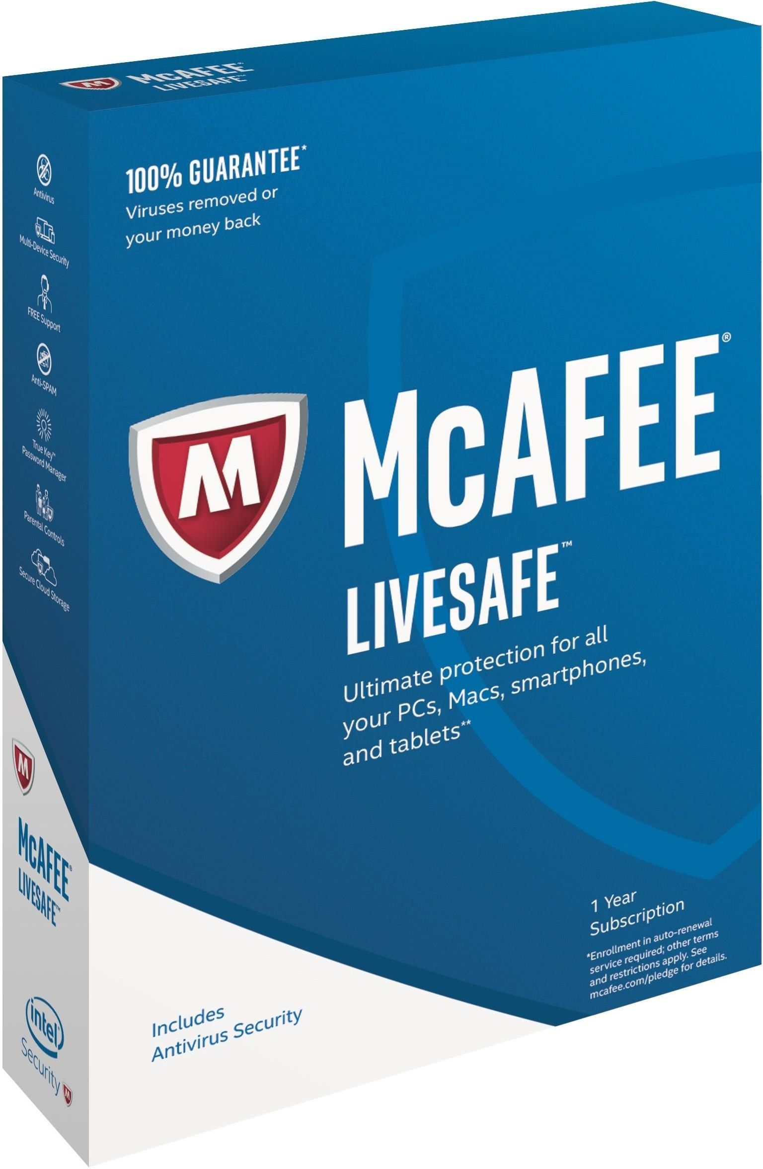 McAfee Intel Security McAfee LiveSafe 2017 1Rok BOX - Opinie i ceny na ...