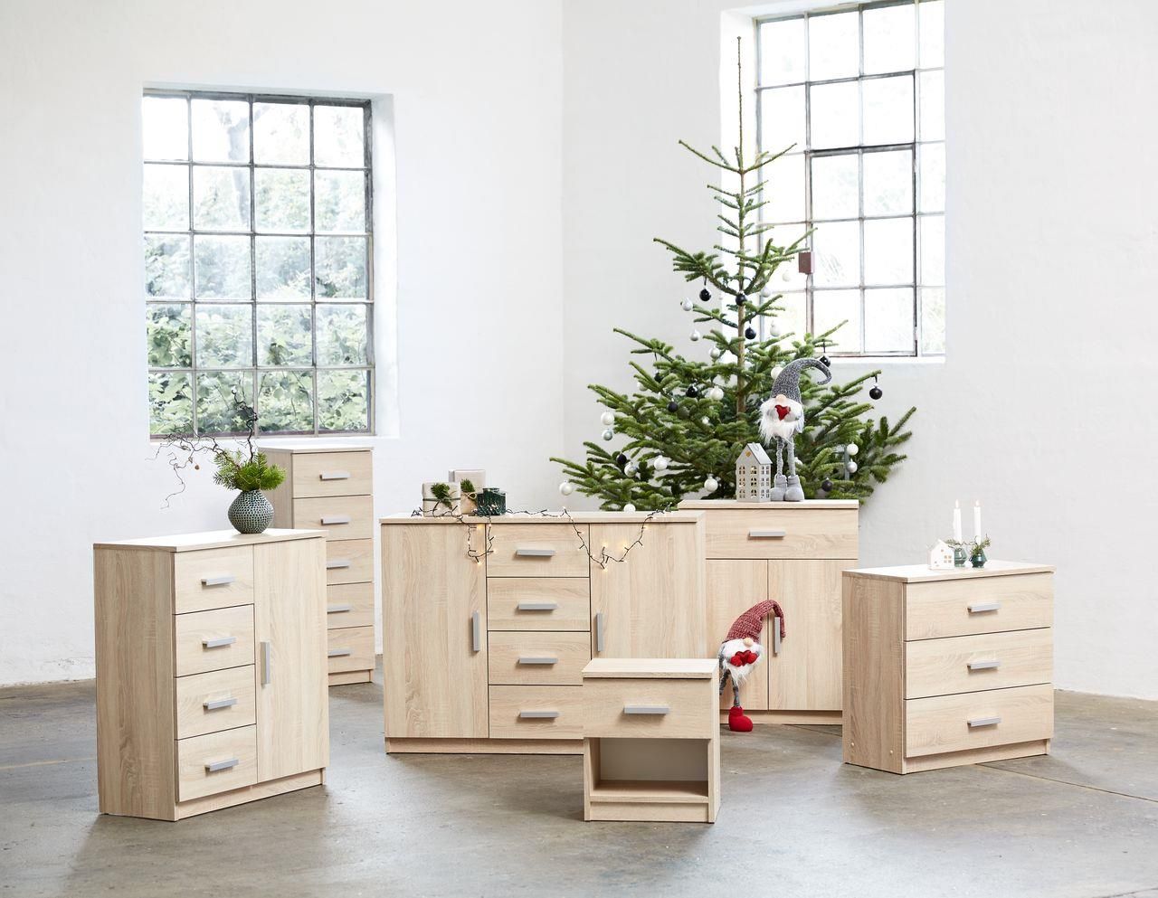 Jysk Komoda Kabdrup 4 Szuflady 1 Drzwi Dąb - Opinie i atrakcyjne ceny ...