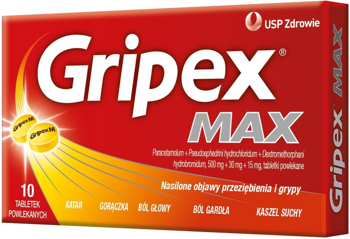 GRIPEX MAX 10 tabl. - Opinie i ceny na Ceneo.pl