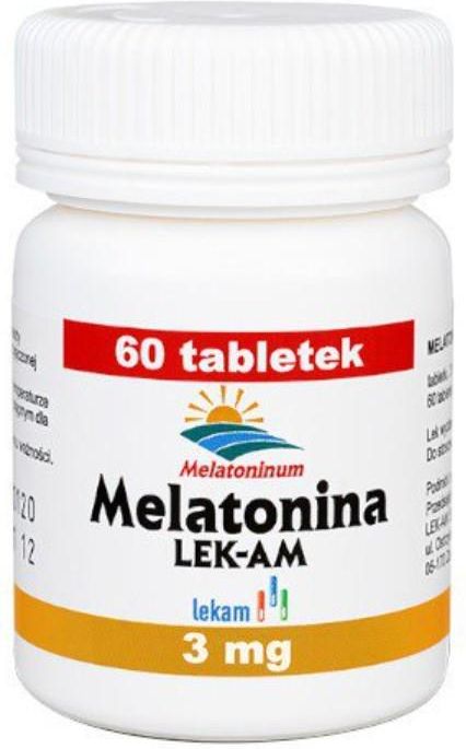 Lek na układ nerwowy Melatonina 3mg 60 tabl. - Opinie i ceny na Ceneo.pl