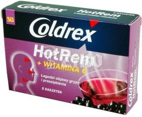Coldrex Hot-Rem Czarna Porzeczka 5 Sasz. - Opinie i ceny na Ceneo.pl