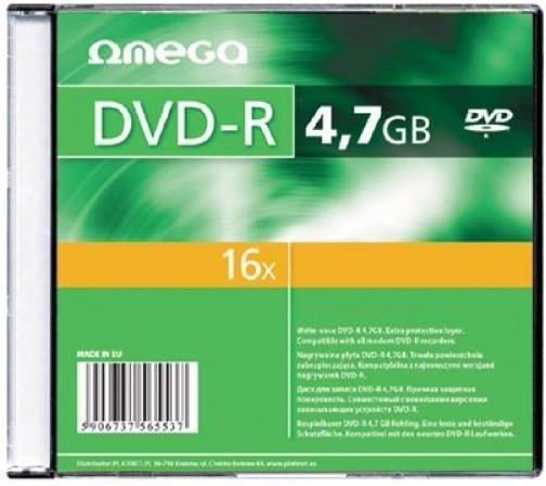 Nośnik danych OMEGA DVD-R 4,7GB 16X SLIM CASE*10 - Opinie i ceny na ...
