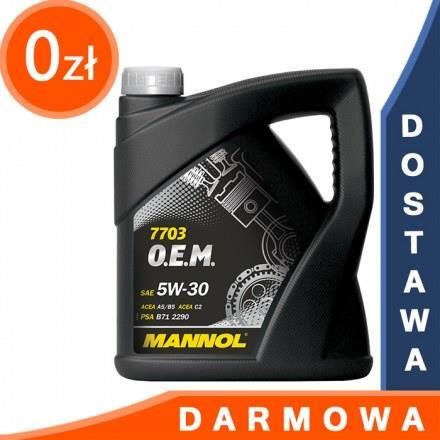 Olej silnikowy Mannol 7703 OEM Peugeot Citroen 5W30 4l - Opinie i ceny ...