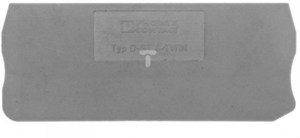 Phoenix Pokrywa Zamykająca D-St 4-Twin Szara Opakowanie 50 Sztuk ...