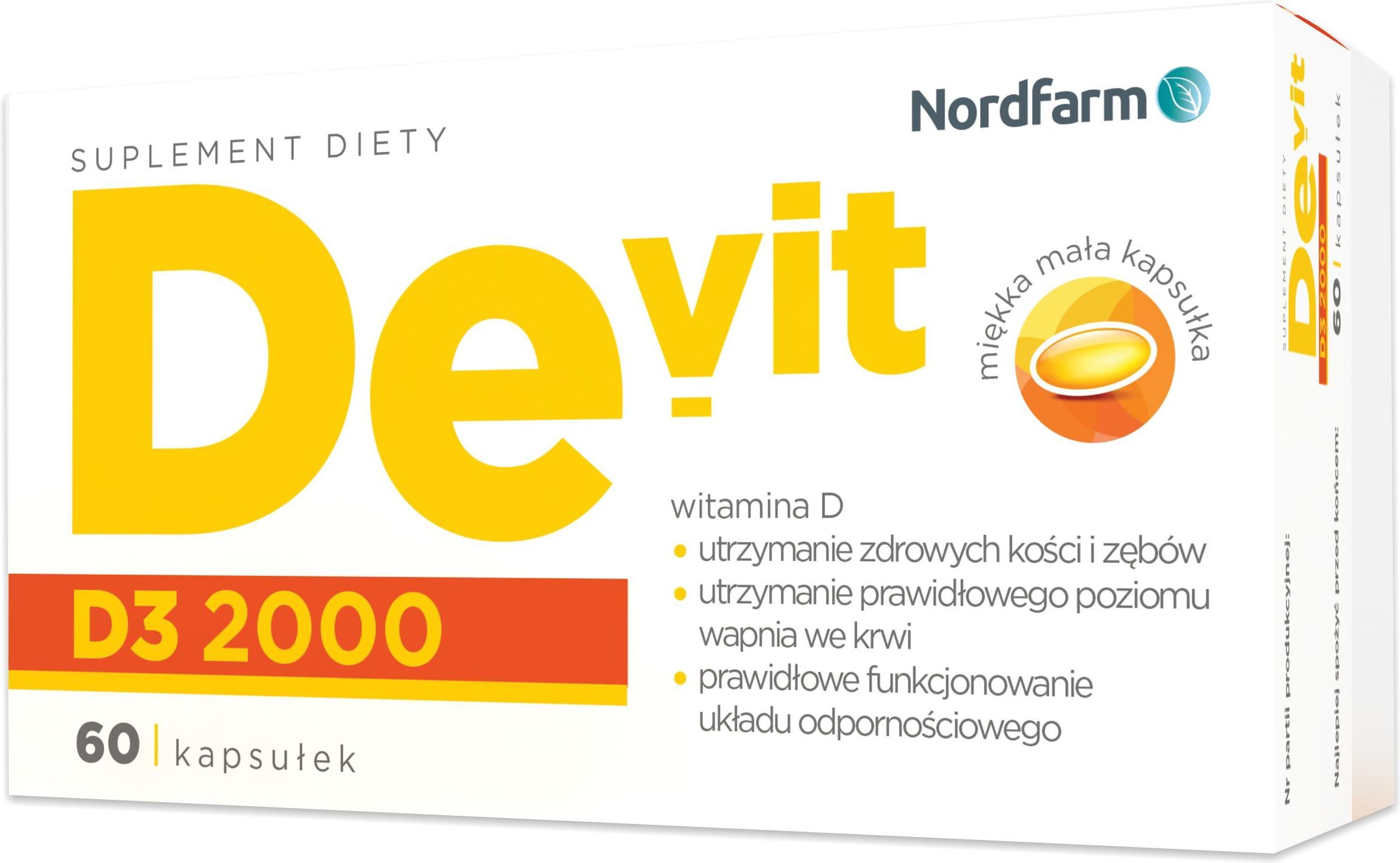 De-vit D3 2000 60 kaps. - Opinie i ceny na Ceneo.pl
