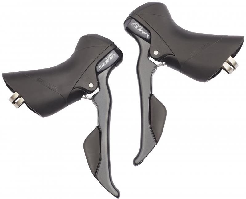 Shimano Sora St-R3000/St-R3030 Zestaw Klamkomanetek 3X9-Biegowe Szary ...