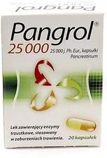 Pangrol 25000 20 kapsułek - Opinie i ceny na Ceneo.pl